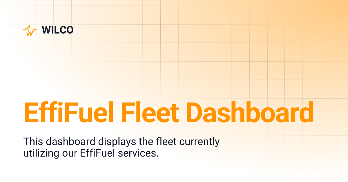 EffiFuel Fleet Dashboard | WILCO